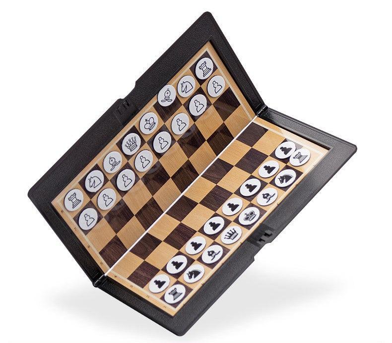 Mini Magnetic Pocket Chess Chess Set Wallet Folding Board Games for Tr ...