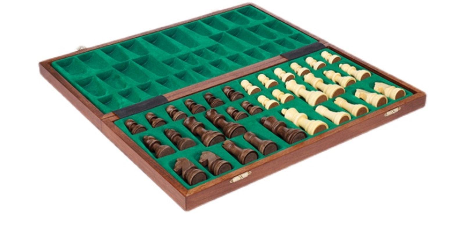 Thermoprint Lettering 43cm Large Beech Wooden Timber Oak Chess Set ...