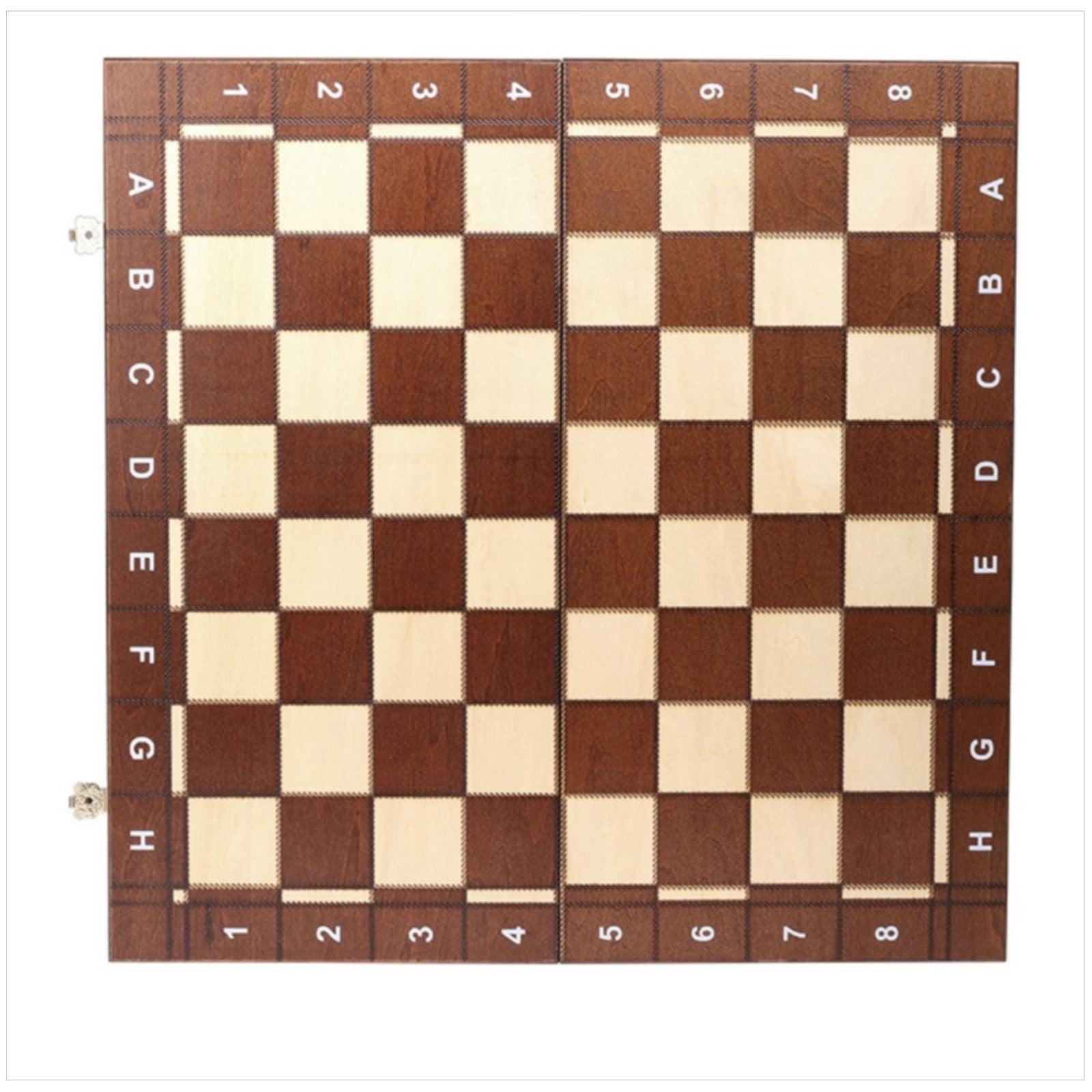 Thermoprint Lettering 43cm Large Beech Wooden Timber Oak Chess Set ...